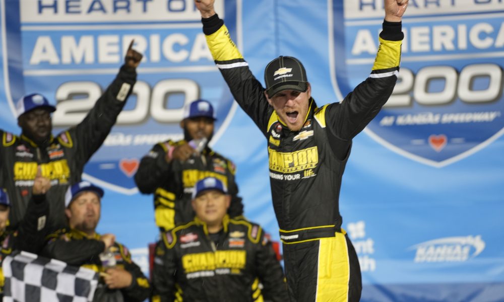 Grant Enfinger Emerges Victorious in Kansas Truck Race - The Podium Finish