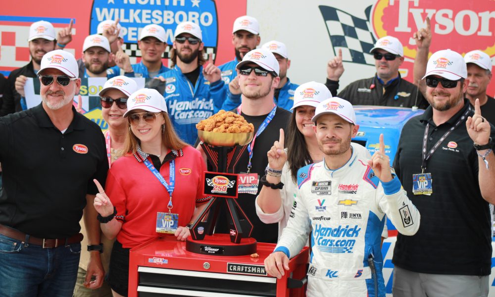 Kyle Larson Wins Tyson 250 at North Wilkesboro - The Podium Finish