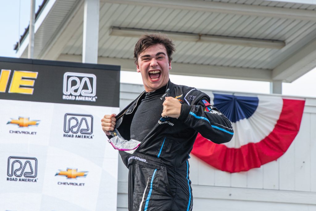 Sam Mayer Rockets to Exciting Road America Victory