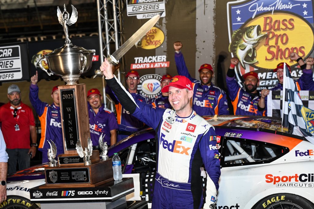 Denny Hamlin Tallies Bristol Night Race Win