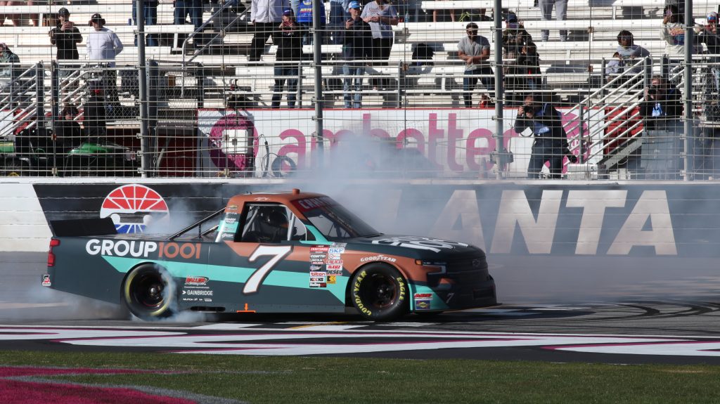 Kyle Busch Wins Fr8 208 at Atlanta - The Podium Finish