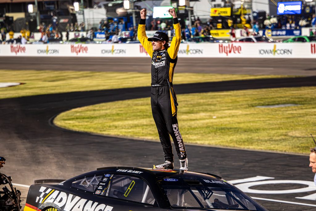 Ryan Blaney Dominates, Wins at Iowa - The Podium Finish