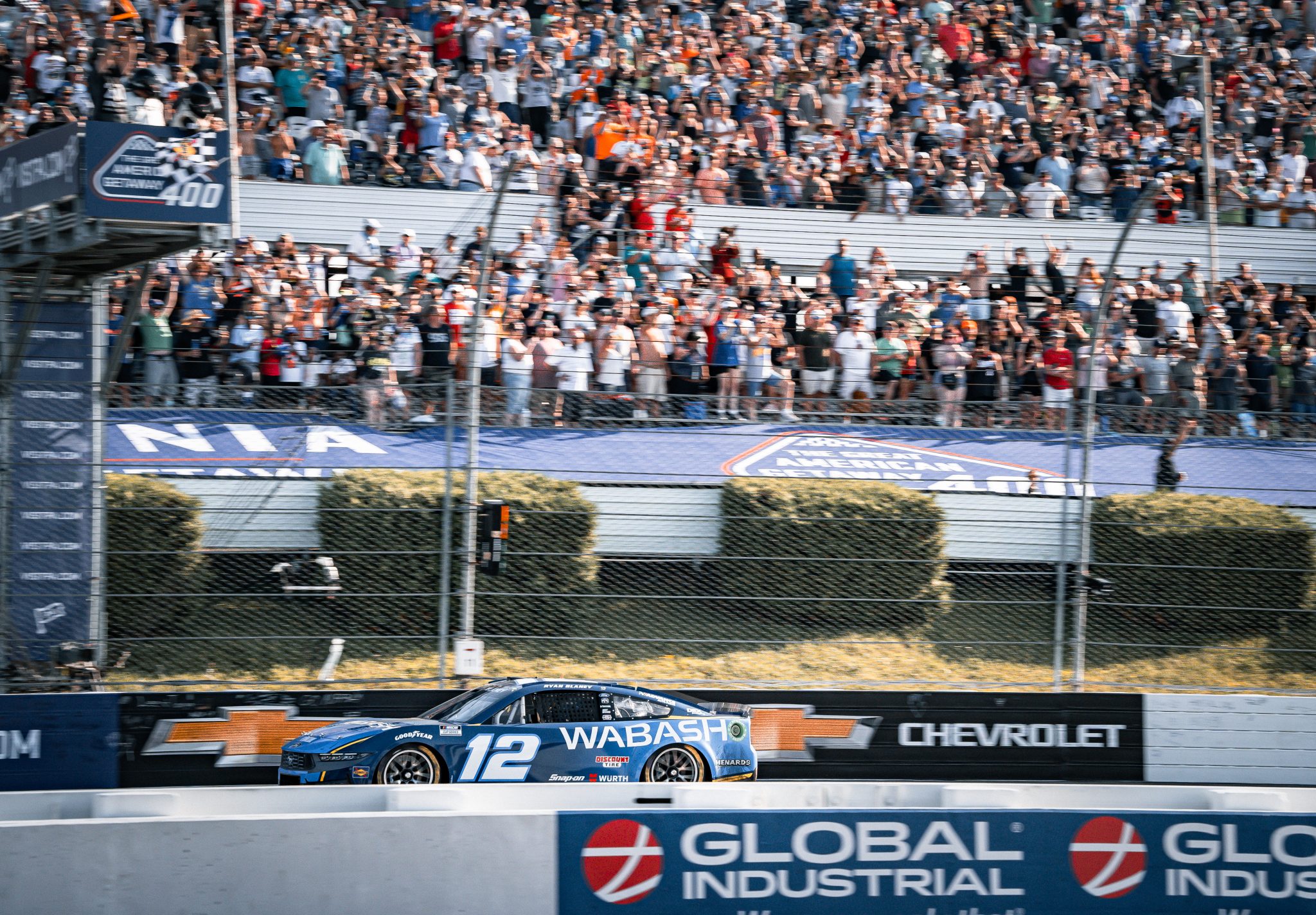 Ryan Blaney Drives to Pocono Victory - The Podium Finish