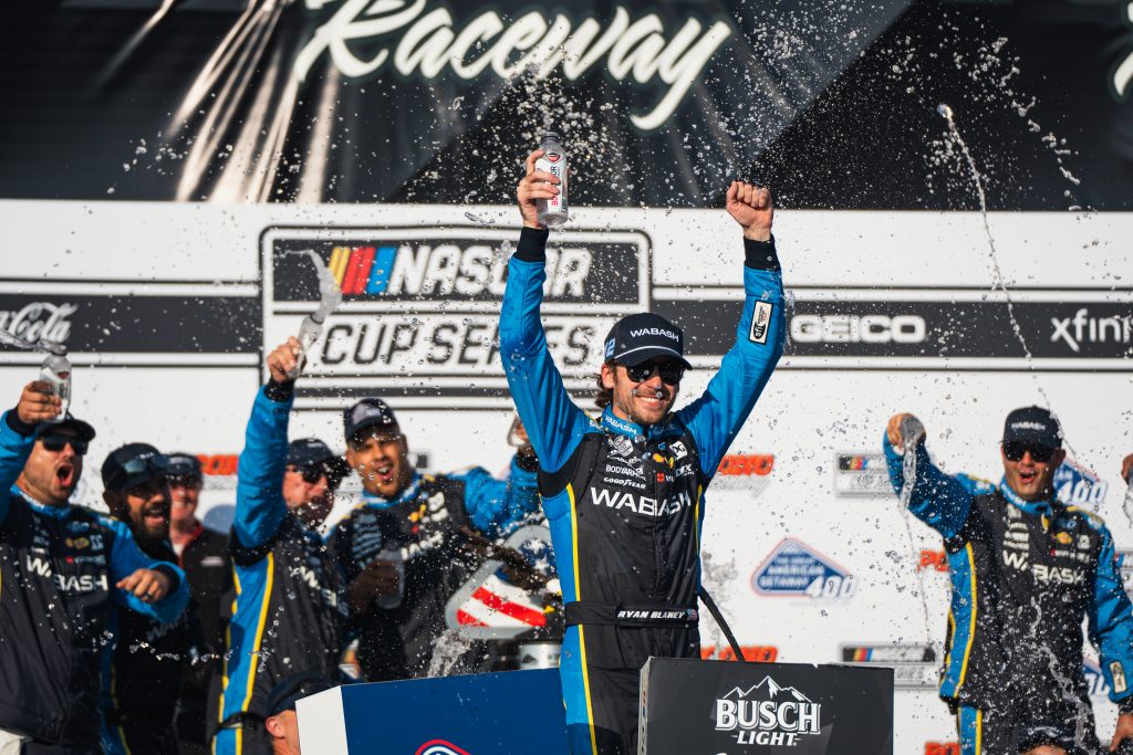 Ryan Blaney Drives to Pocono Victory - The Podium Finish