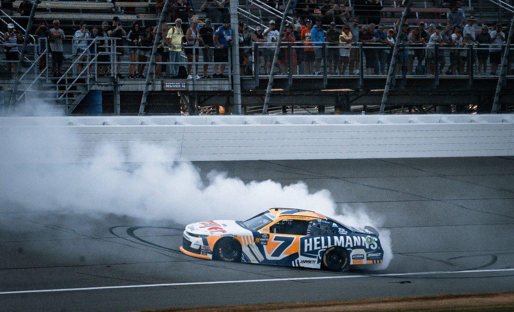 Justin Allgaier Uses Pit Strategy for Michigan Win - The Podium Finish