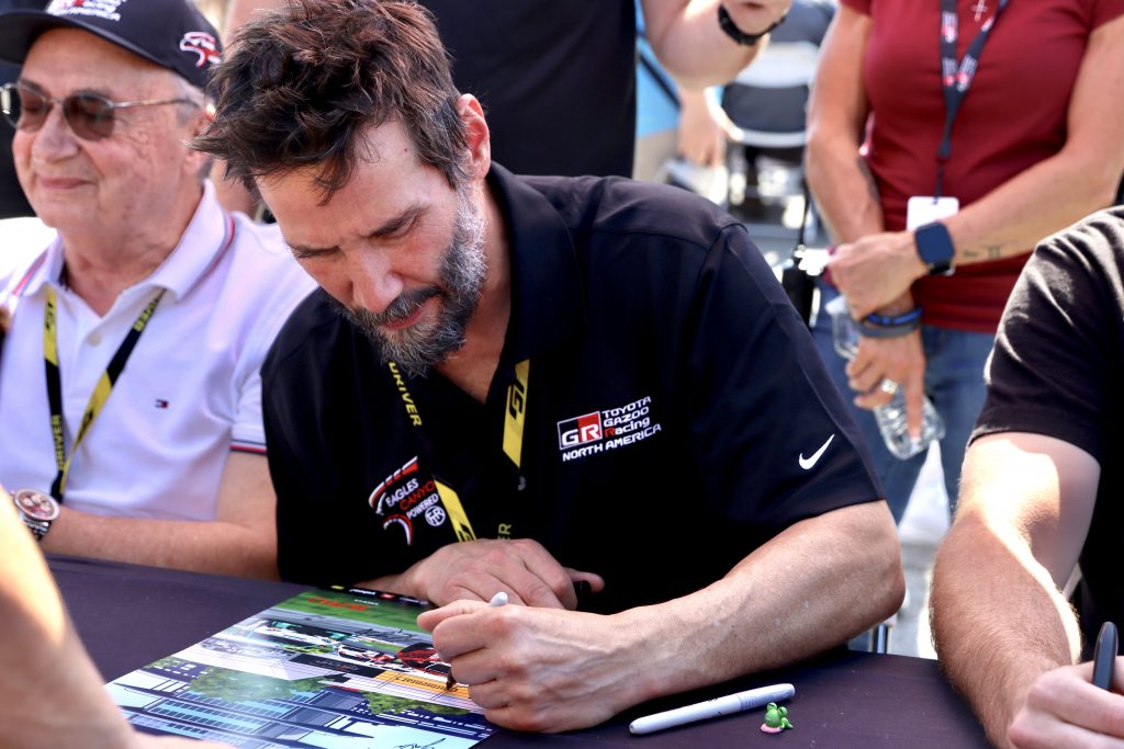 Keanu Reeves Thrives in Toyota GR Cup Races at Indianapolis