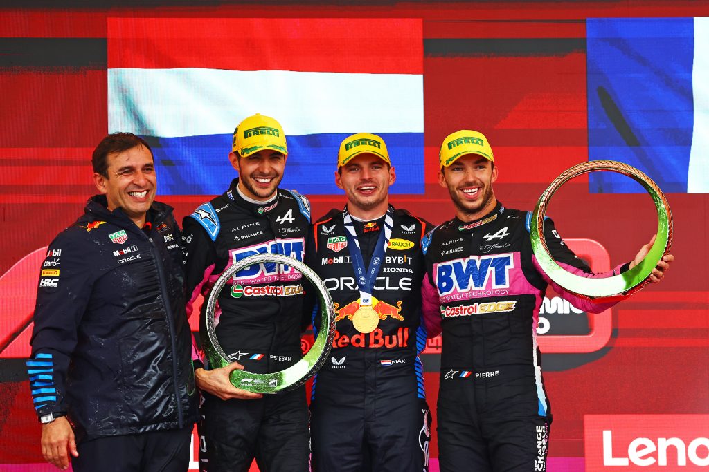 Max Verstappen Wins; Alpine Double Podium in Brazil - The Podium Finish