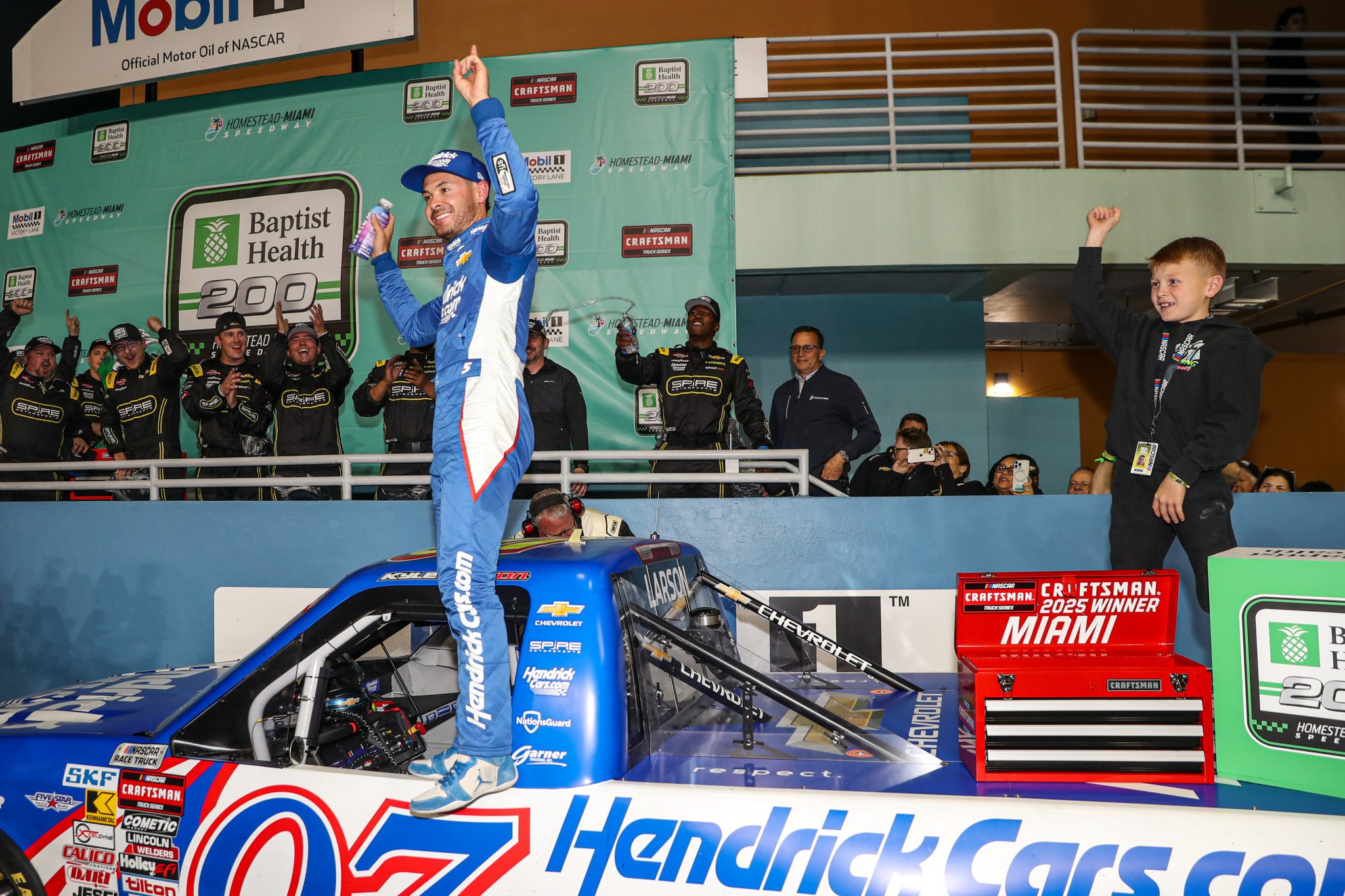 Spinning To Winning: Kyle Larson Claims Truck Series Win at Homestead ...