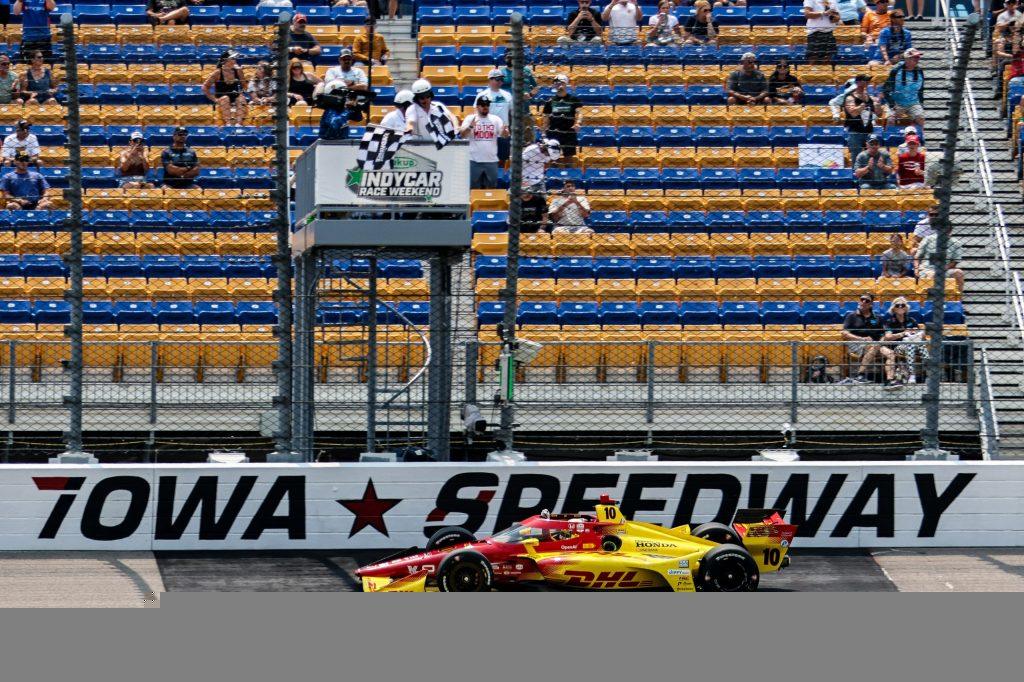Palou Plays Strategy Game; Wins in Iowa - The Podium Finish